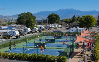 The RV snowbird clock counts down, RVers go to Golden Village Palms.